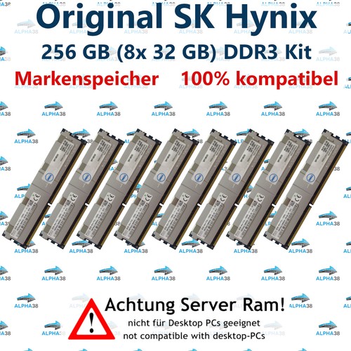 256 GB (8X 32 GB) LRDIMM ECC DDR3-1600 Cisco UCS C420 M3 C460 M4 Server ...