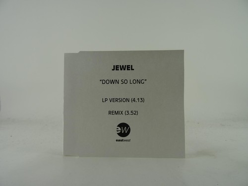 JEWEL DOWN SO LONG (C87) 2 Track Promo CD Single White Sleeve EW | eBay