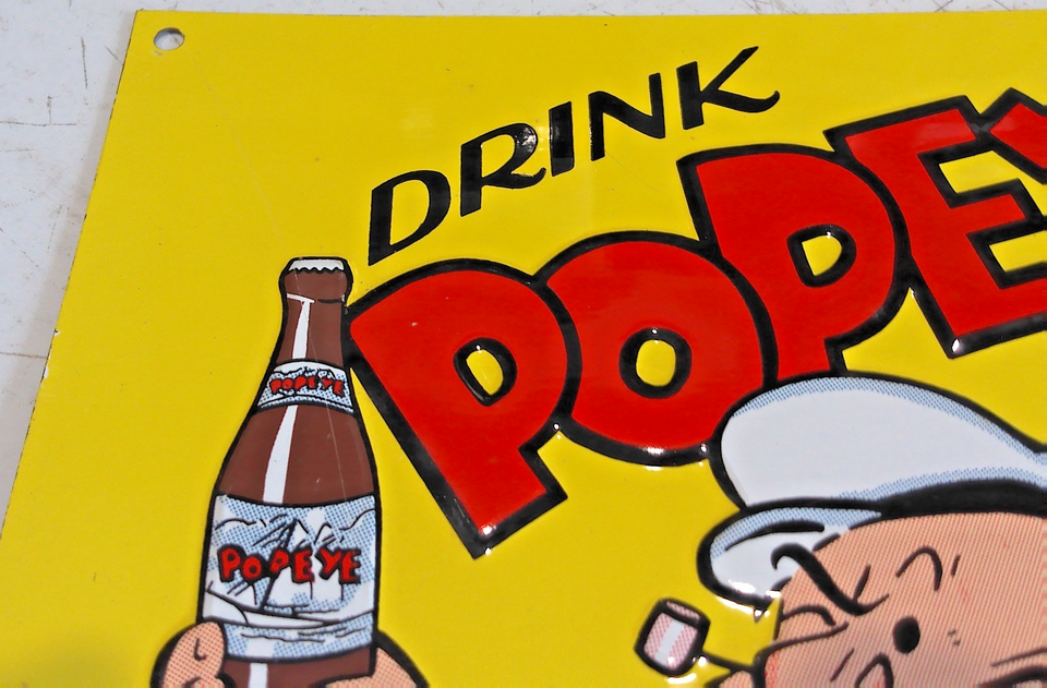 DRINK POPEYE SODA POP Metal Sign 9x16 – AAA Sign Co Coitsville OH ...