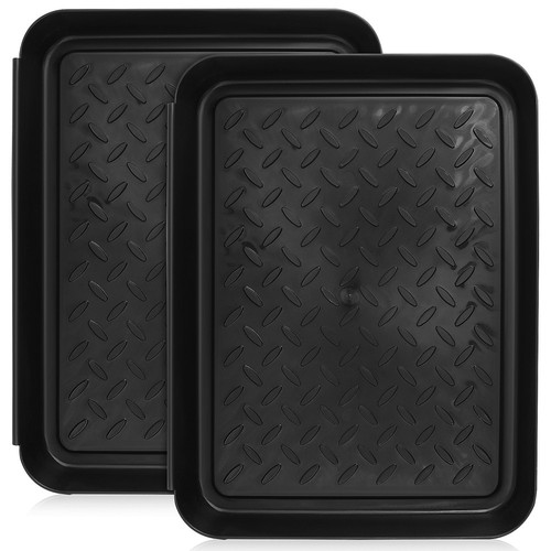 2 Pcs Mud Boot Plate Shoe Trays Mat for Entryway Plastic Drip Pan | eBay