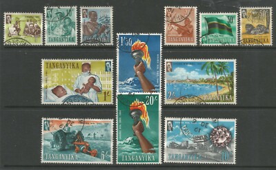STAMPS-TANGANYIKA. 1961. Pictorial Definitive Set. SG: 108/19. Very ...