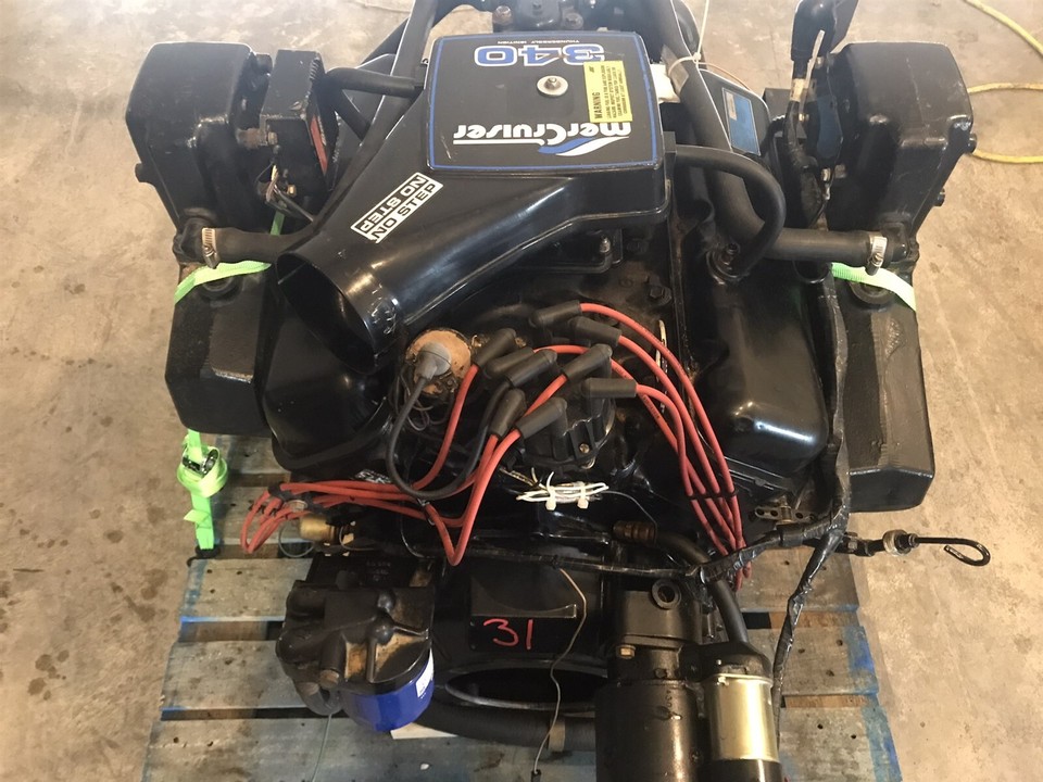 MerCruiser Marine 340 HP 7.4 L 454 V8 CCW Inboard Engine Drop In Ready ...