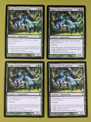 Game-Trail Changeling x4 Morningtide 4x Playset Magic the Gathering MTG ...