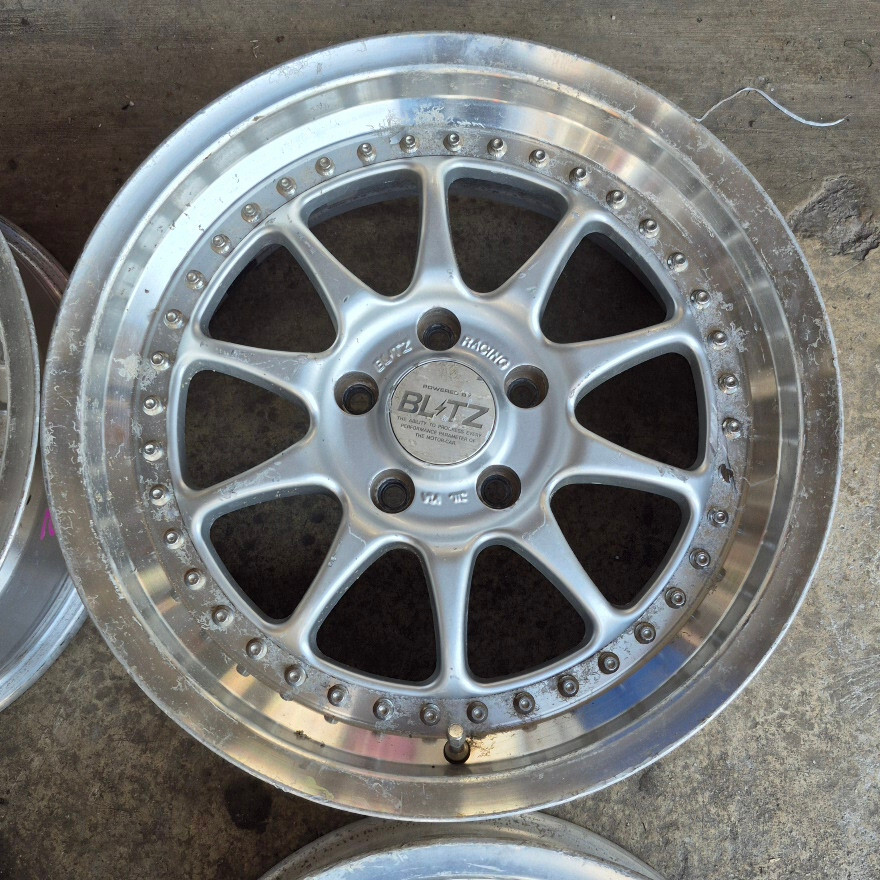 JDM 17" Blitz Racing type 01 wheels rims for sxe10 dc2 z32 z31 240sx ...