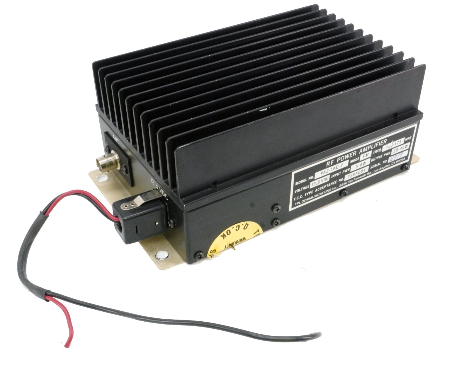 TPL Ham Radio RF Power Amplifier FM 136-175 MHz VHF 5-8W In 30-45W Out ...