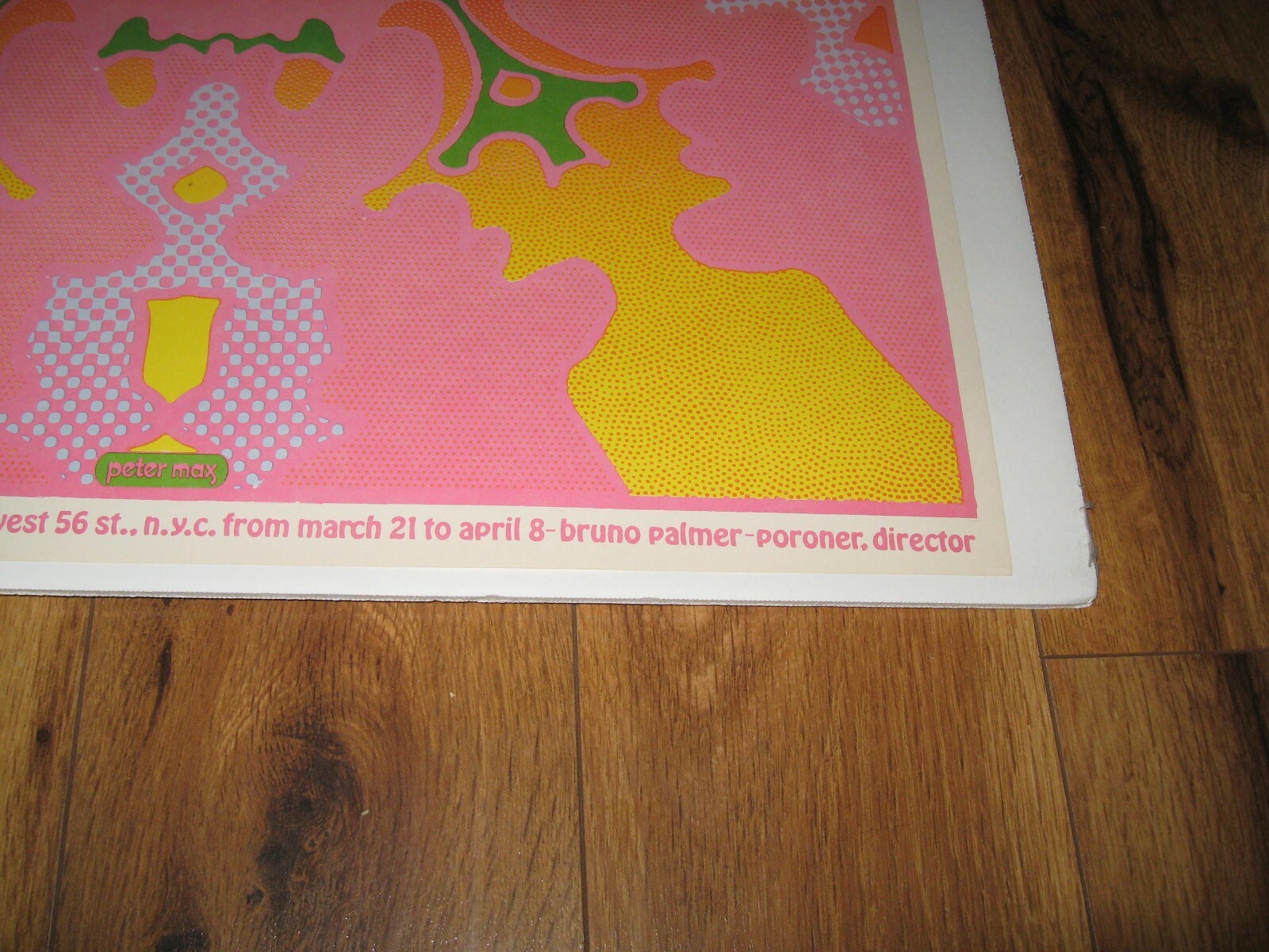 1967 PETER MAX VISIONARIES POSTER HAMPTON NYC PSYCHEDELIC HIPPIE 1960s ...