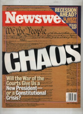 Newsweek Mag Constitutional Crisis December 18 2000 092921nonr | eBay