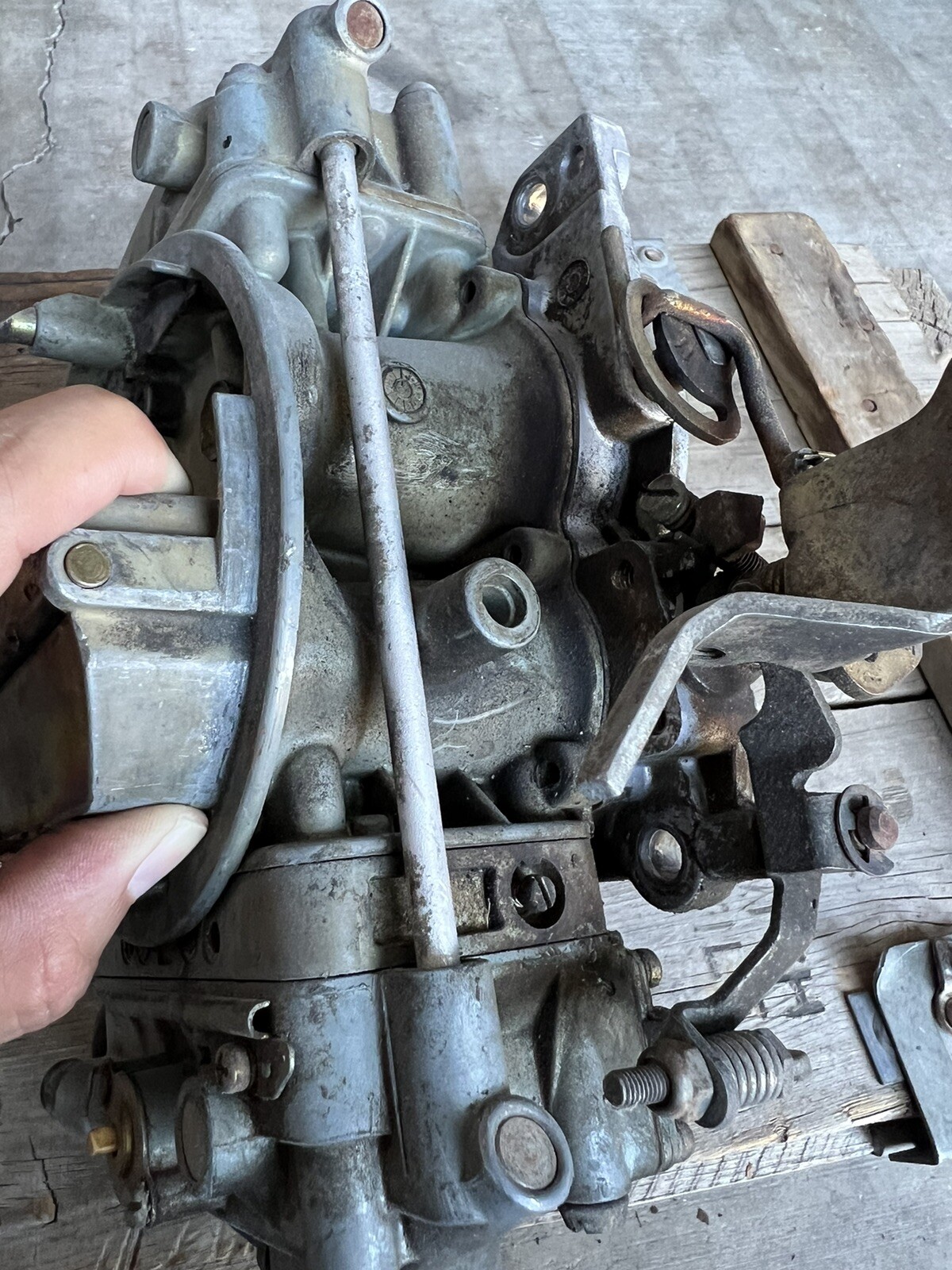 Used Vintage Holley 7855 650 CFM 4 Barrel Spread Bore Carburetor Mopar ...