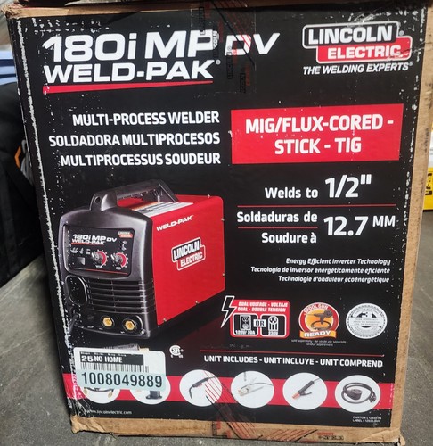 Lincoln Multi Welding Machine 180i MP DV Weld-Pak Mig/Flux-Cored,Stick ...