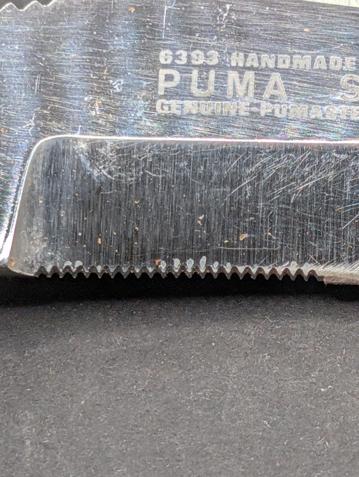 PUMA Germany 6393 SKINNER Hunting Knife ~ Sambar Stag Handle ~ Orig ...
