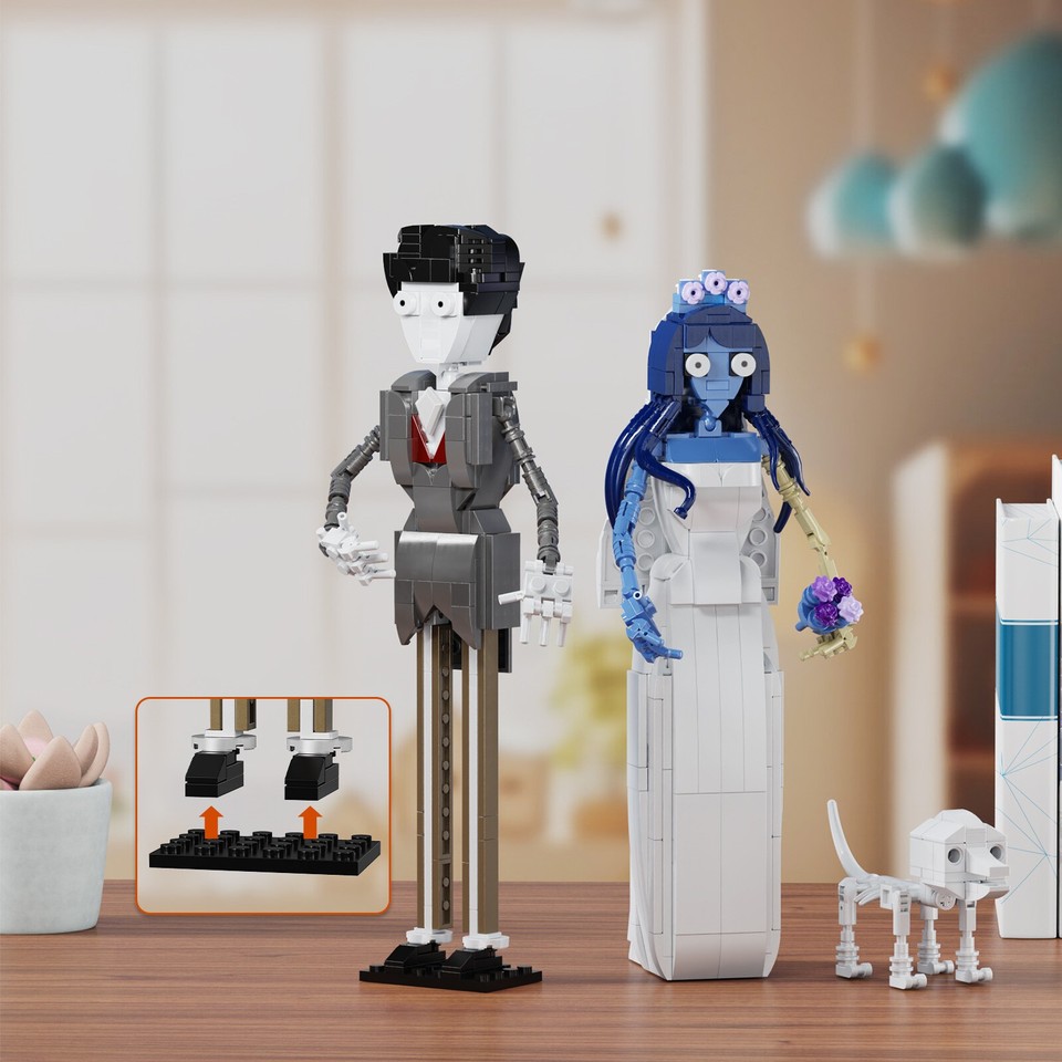616 PCS MOC Corpse Bride Victor & Emily Figures Building Blocks Gift ...