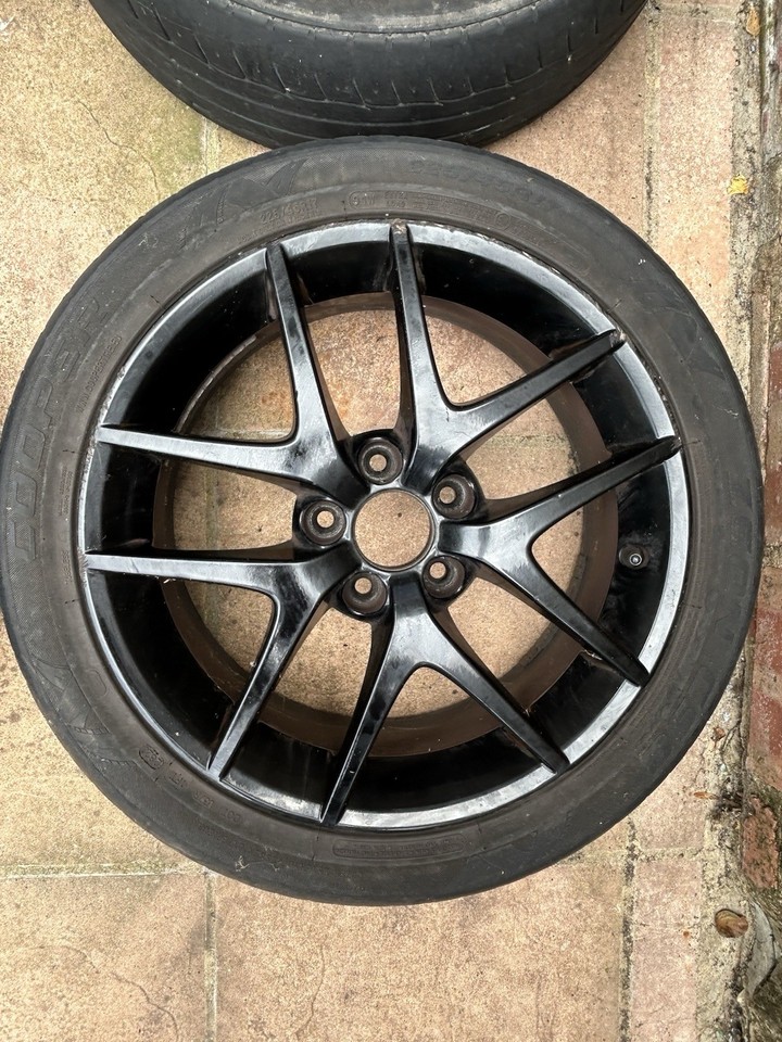Set of 4 SAAB 9-3 ALLOY WHEELS TWIN 5 SPOKE 7JX17H2 12785710 17" 5x110 ...