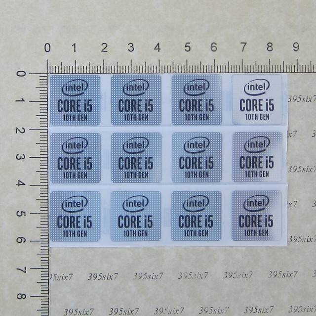 intel Core i5 Sticker (1st 3rd 4th 6th 7th 8th 9th 10th Gen) Sticker x ...