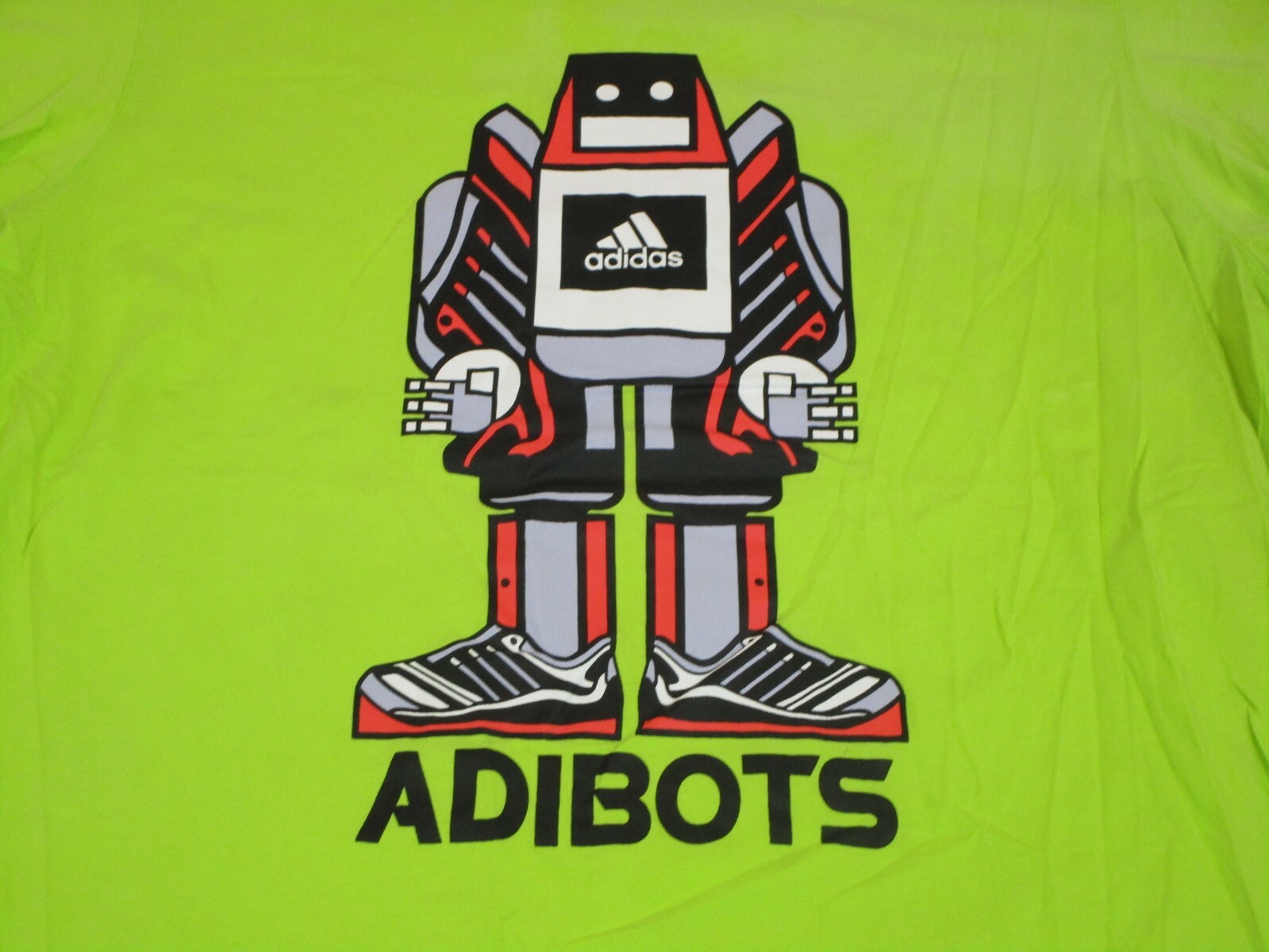RARE Adidas GRPHX Adibots Robot Green Korean Graphic … - Gem