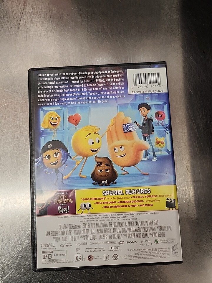 The Emoji Movie (DVD, 2017) 43396501102| eBay