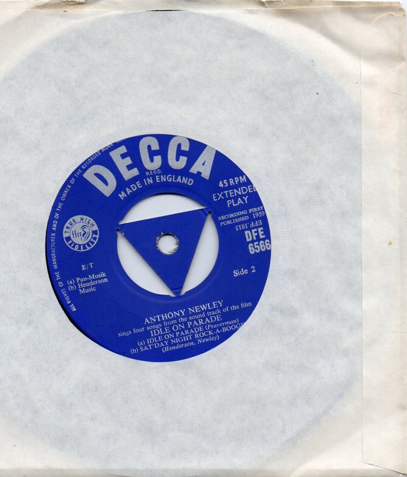 ANTHONY NEWLEY IDLE ON PARADE + 3 UK TRI-DECCA 4trk PS EP 50s/60s ROCK & ROLL | eBay UK