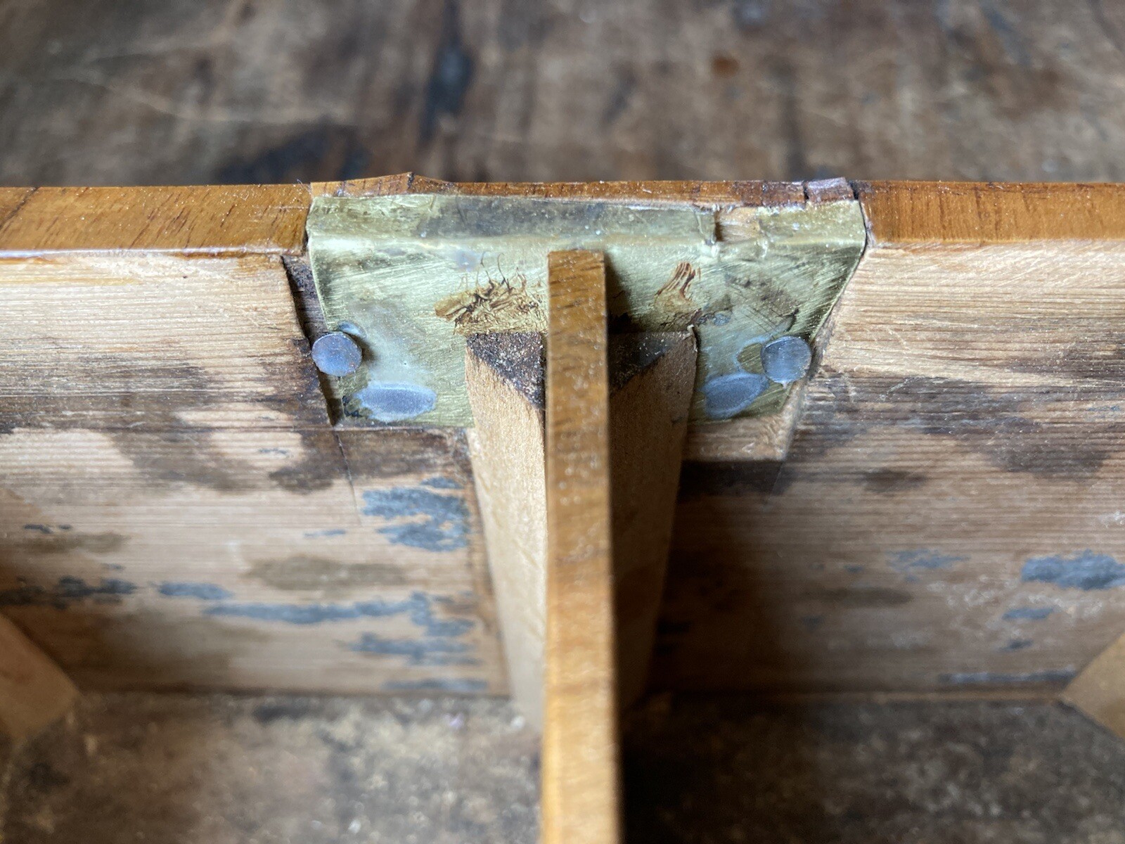 ANTIQUE 18th C Georgian Era Fancy Inlayed Tea Caddy Box Conch Shell ...