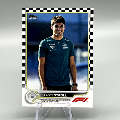 2022 Formula 1 Racing Base Checker Flag Driver #49 Lance Stroll | eBay