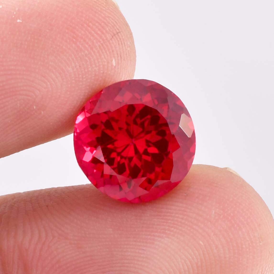 12 x 12 mm Flawless Natural Red Painite Loose Gemstone 10.02 Ct (GIT ...