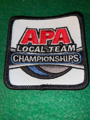 APA AMERICAN POOL BLANK (NO YEAR) LOCAL TEAM CHAMPIONSHIP EMBROIDERED ...
