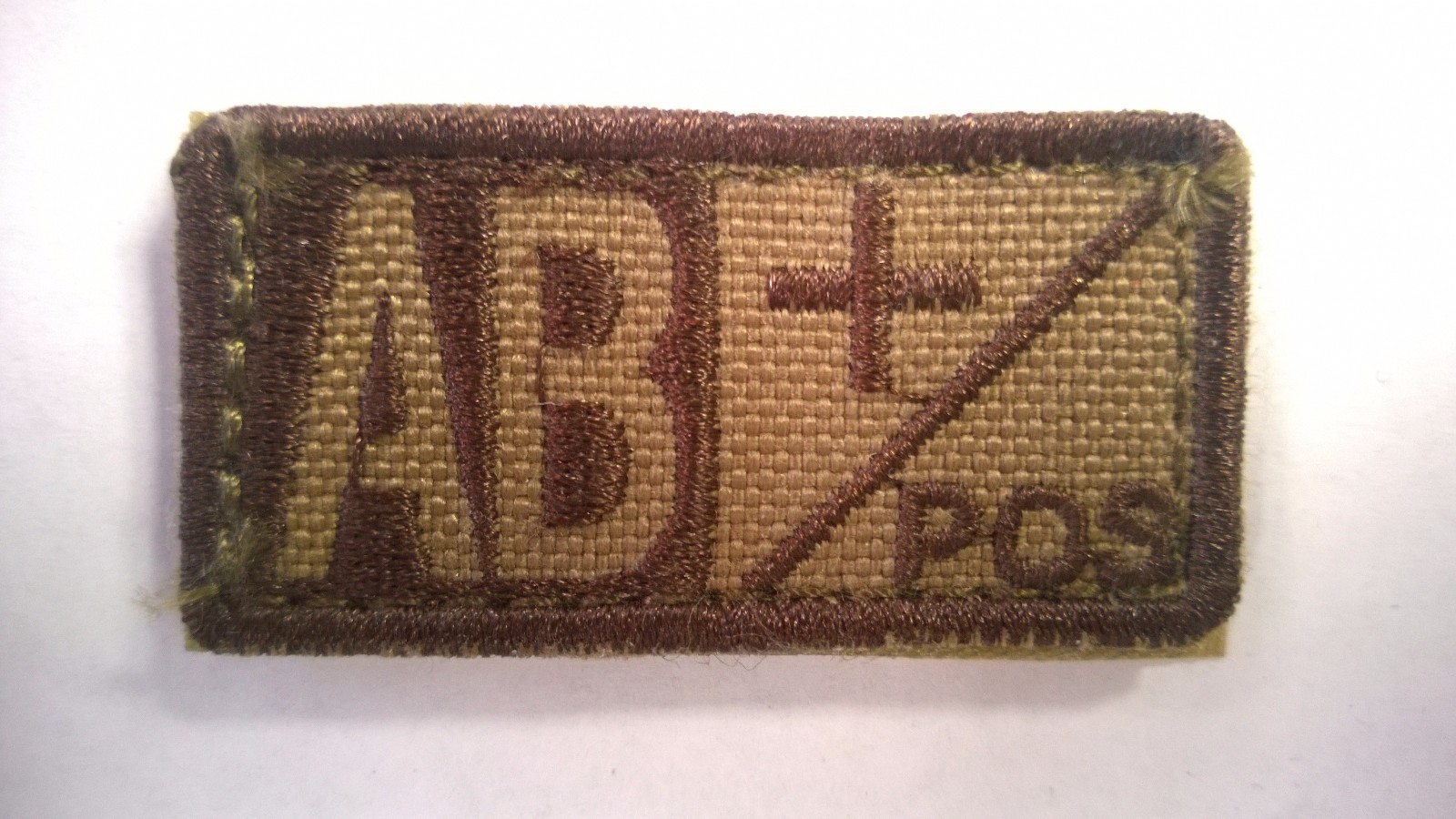 Condor Blood Type Hook-Back Patches (AB+) Coyote 2 EACH | eBay