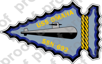 STICKER USN US NAVY SSN 692 USS OMAHA | eBay
