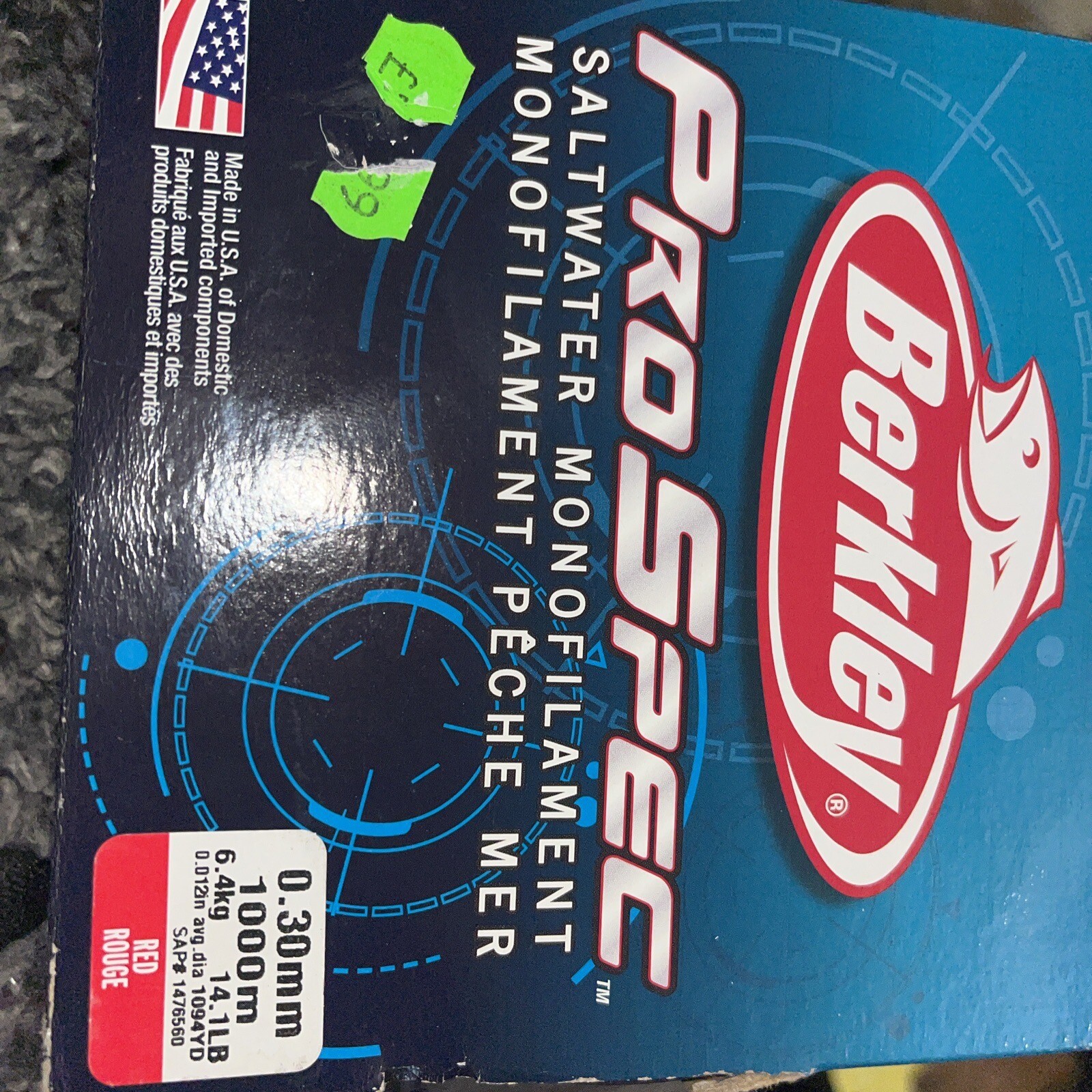 Berkley Pro 14.lbs Spec 1000m Saltwater Mono Monofilament Red Sea ...