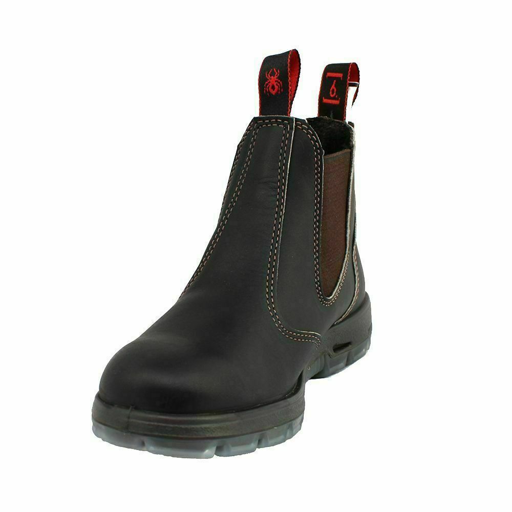 Redback Bobcat Claret Oil Kip USBOK Elastic Sided Steel Toe Safety Work ...
