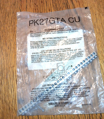 Square D PK27GTA-CU Ground Bar Kit | eBay