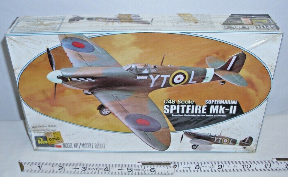 REVELL SUPERMARINE SPITFIRE MK-II WWII MODEL AIRPLANE KIT BOXED SEALED ...