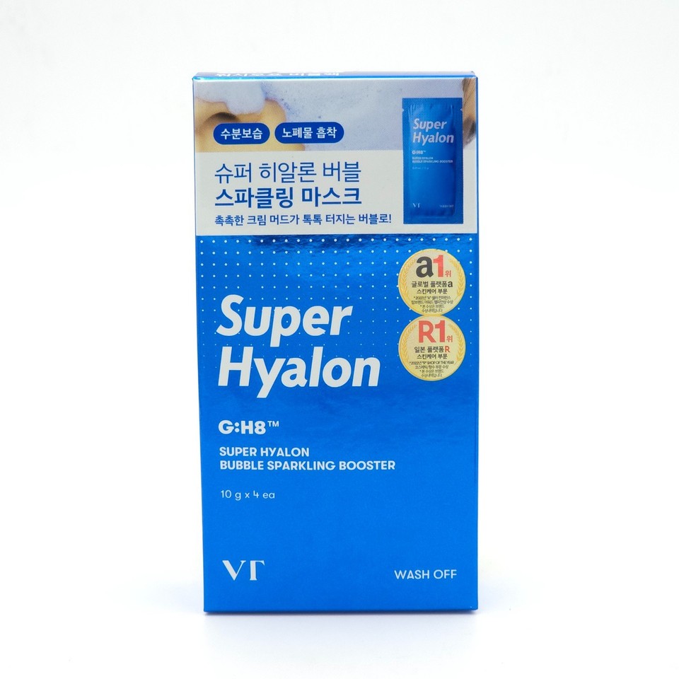VT Super Hyalon Bubble Sparkling Booster 10g x 4ea Pore Cleansing K-Beauty | eBay
