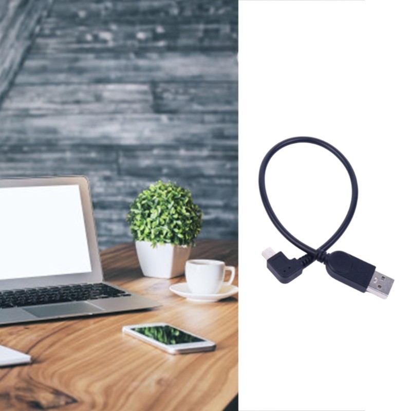 90 Degree Mini USB Data Cable Standard USB2.0 Input USB to Mini USB ...