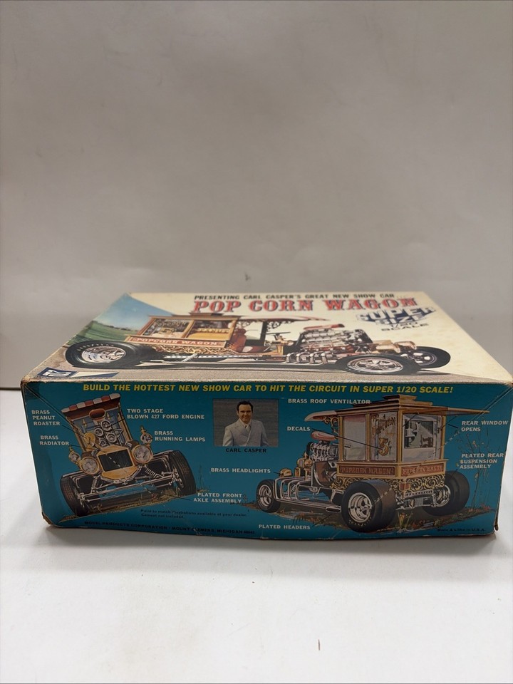 VINTAGE EARLY 70'S MPC "POP CORN WAGON" KIT#3003-300 ... 1/20th ...