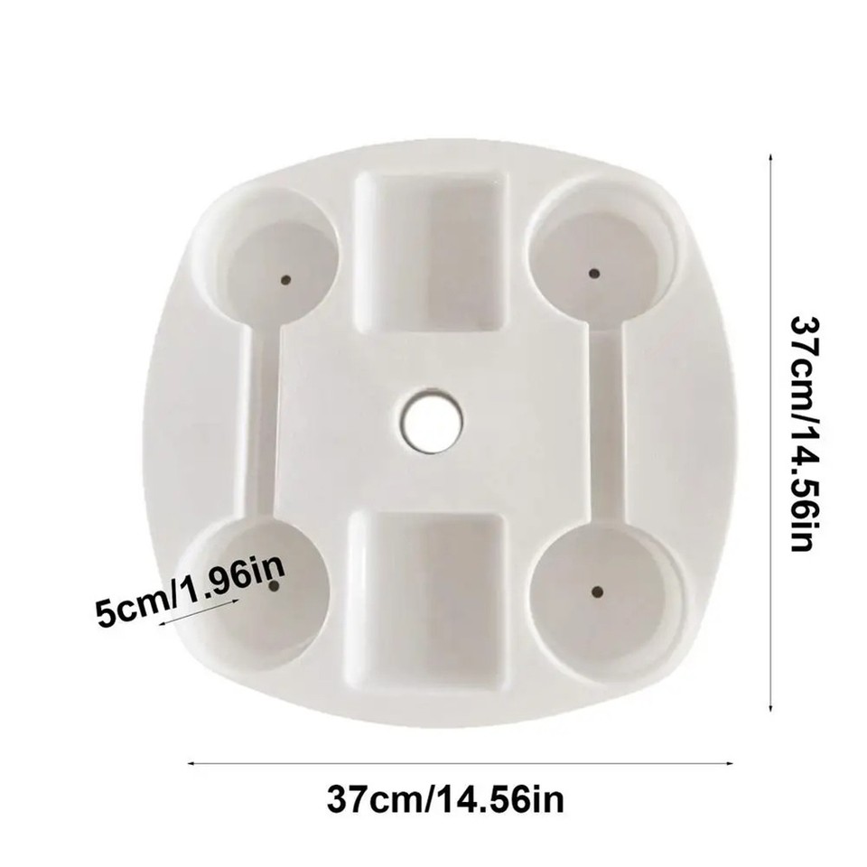 Patio Umbrella Table Tray Outdoor Umbrella Table Tray with 4 Cup ...