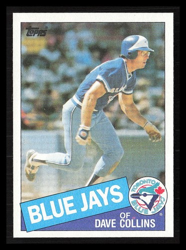 Dave Collins 1985 Topps #463 Toronto Blue Jays | eBay