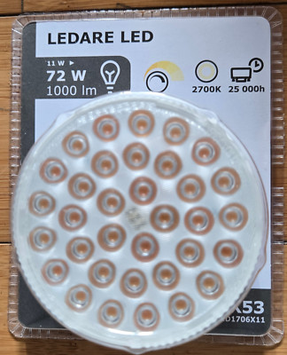 New: Ikea LEDARE LED Bulb GX53 1000 lumen dimmable for legacy Stockholm ...