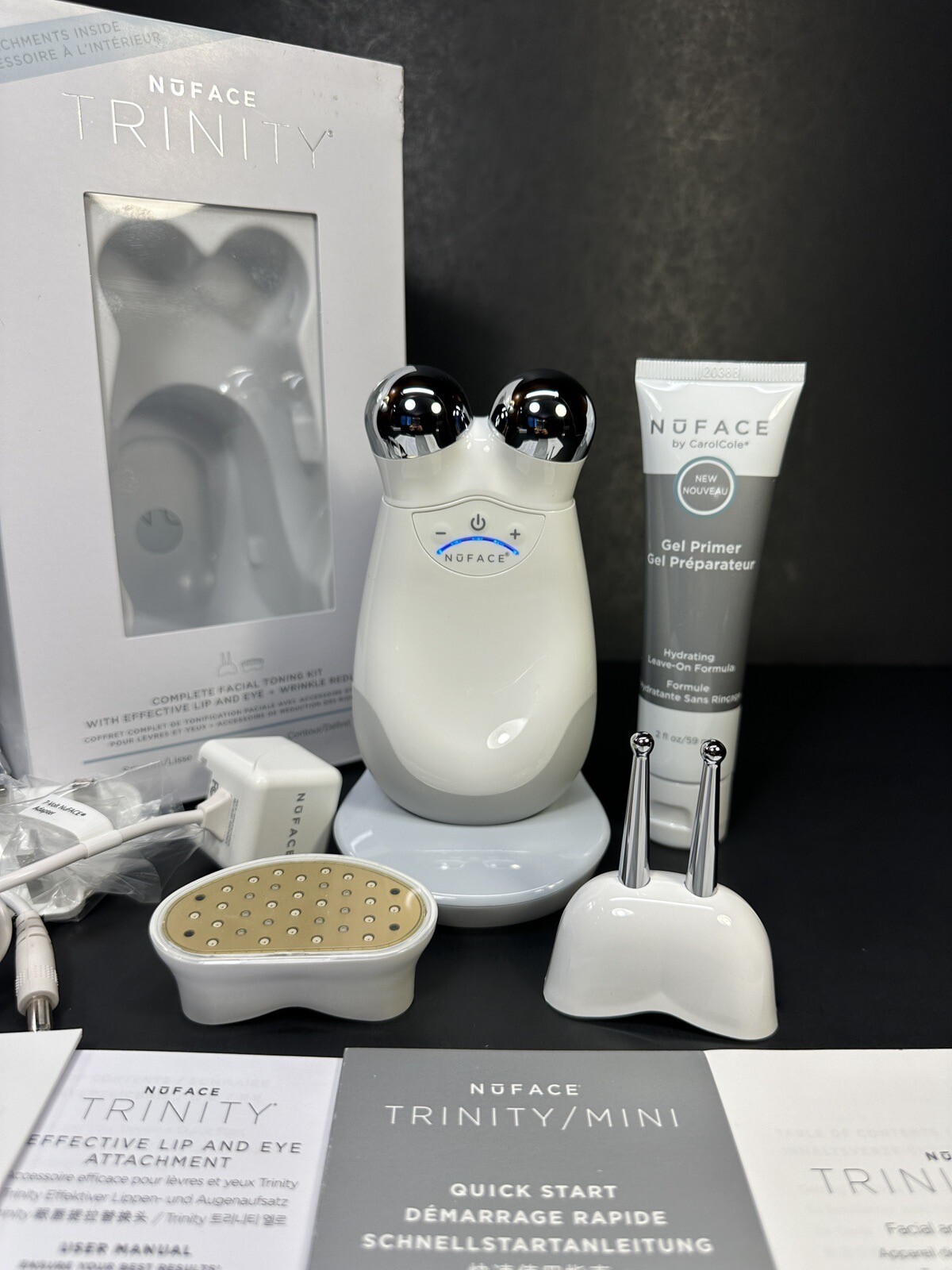 NuFACE Trinity Complete All-in-One 3 Attachments Toning, ELE, Red light ...