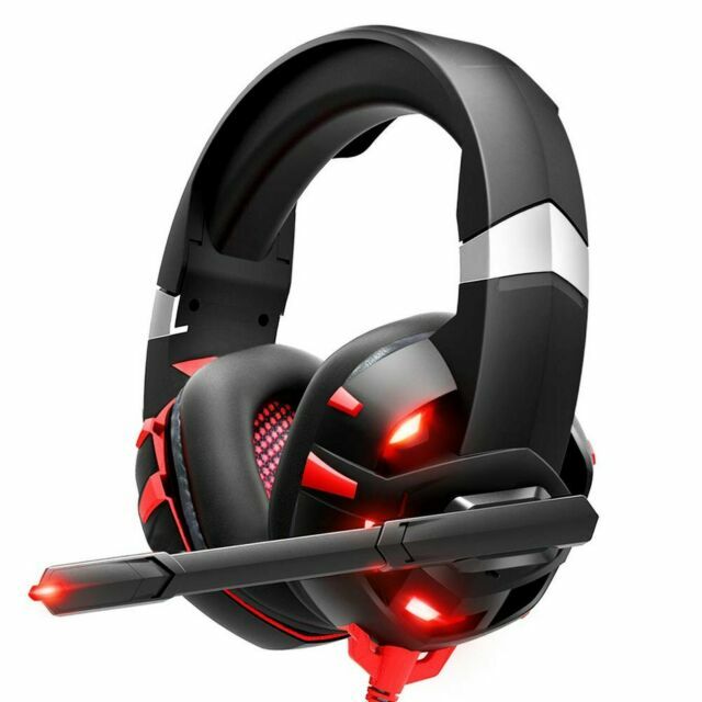 RUNMUS Gaming Headset with 7.1 Surround Sound and Noise Canceling Mic ...