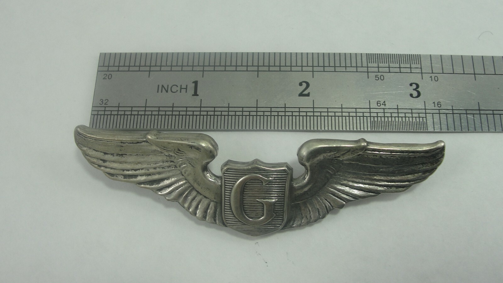 .925 Sterling Authentic WWII ERA Glider "G" Military Flight Pilot Wings ...