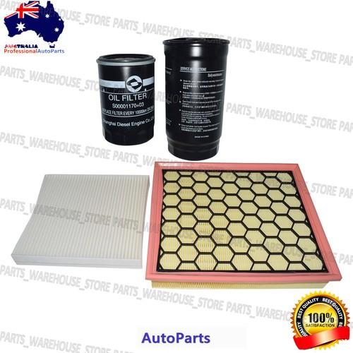 SERVICE FILTER KIT (OIL AIR FUEL CABIN) for LDV T60 2.8 DIESEL 2017 ...