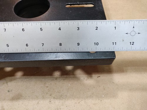 Drill Press Table 11" x 10" x 7/8" Thick plate 3 1/2" bore, 2 3/4" Bore ...