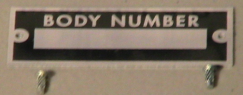 1928 1929 1930 1931 Model A Ford Ratrod Streetrod Body ID Tag and ...