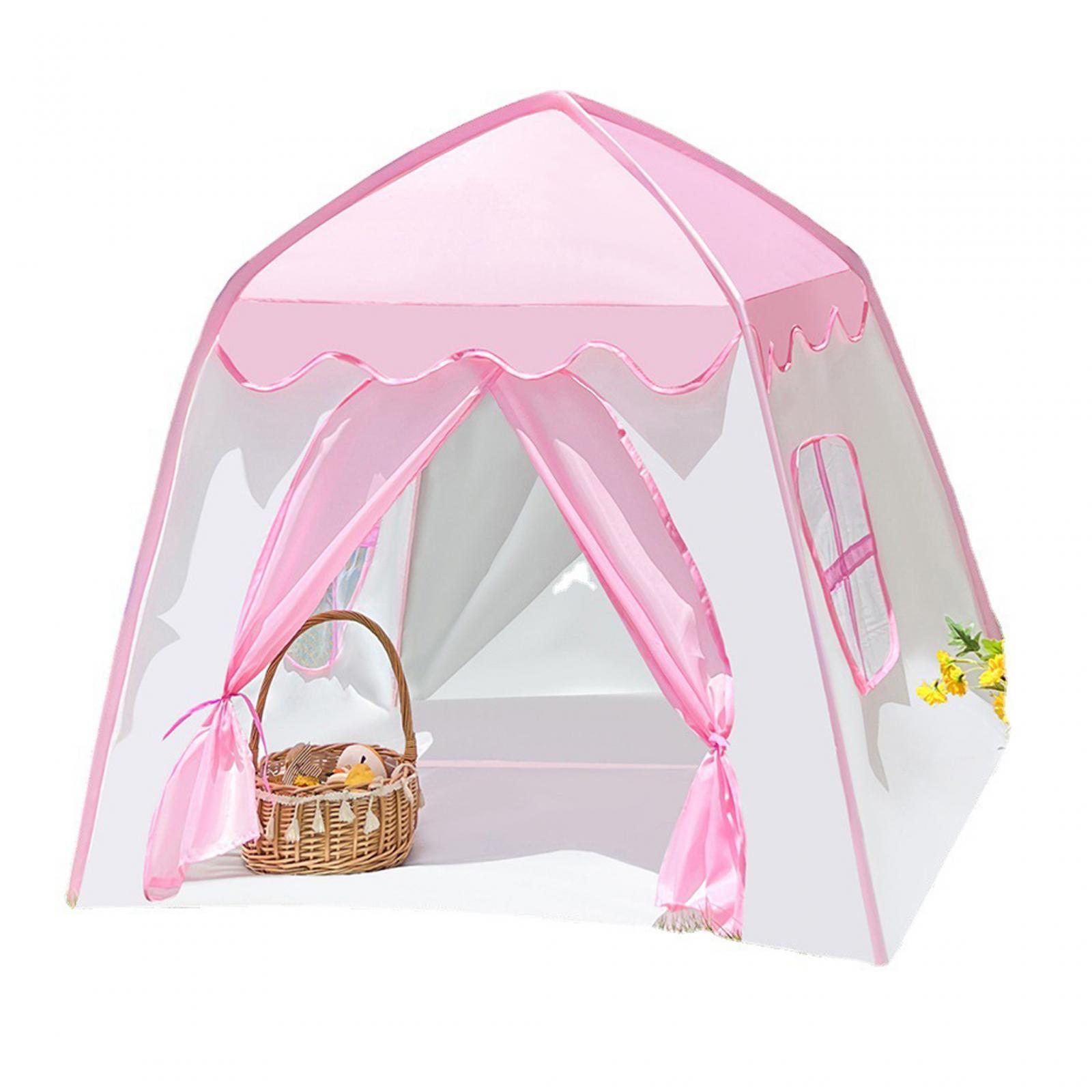 Girls Castle Tent Kindergarten Playhouse Tent Indoor for Toddlers Kids ...