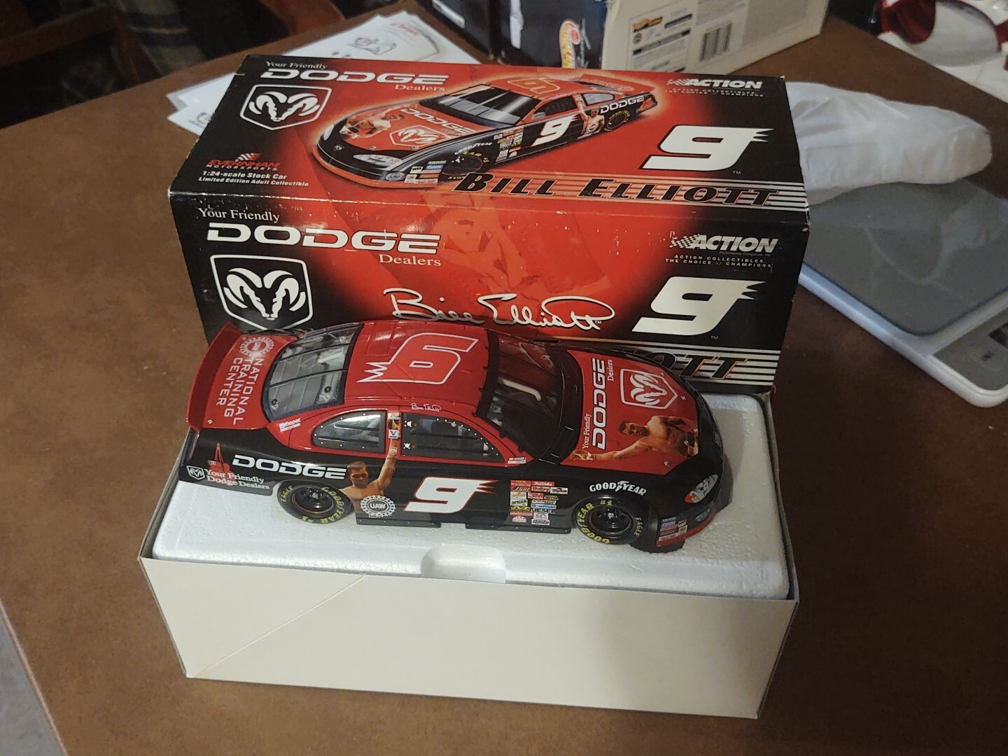 Action 2001 1/24 #9 Bill Elliott Muhammad Ali Dodge Intrepid Diecast | eBay