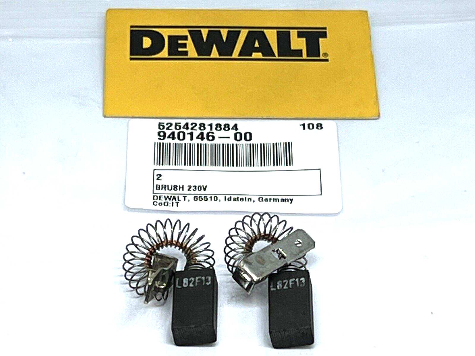 2xGenuine DeWalt Carbon Brushes For DW700 DW701 DW707 Mitre Saw Chop ...