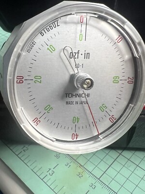 Tohnichi Torque Gauge BTG6OZ Analog Torque Gauge 6-60 ozf-in, 1oz/in ...