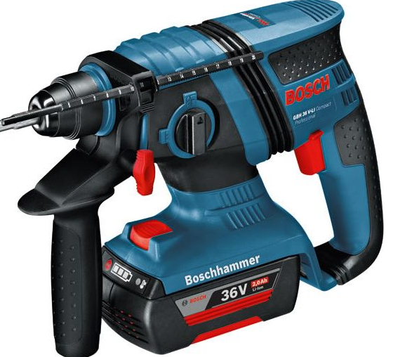 Bosch GBH 36V-EC Brushless SDS Combi Hammer Drill (with 2x1.3Li Li-ion ...