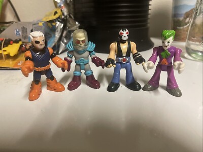 Imaginext DC Super Friends Lot Of 4 Joker Bane Deadshot Mr Freeze ...