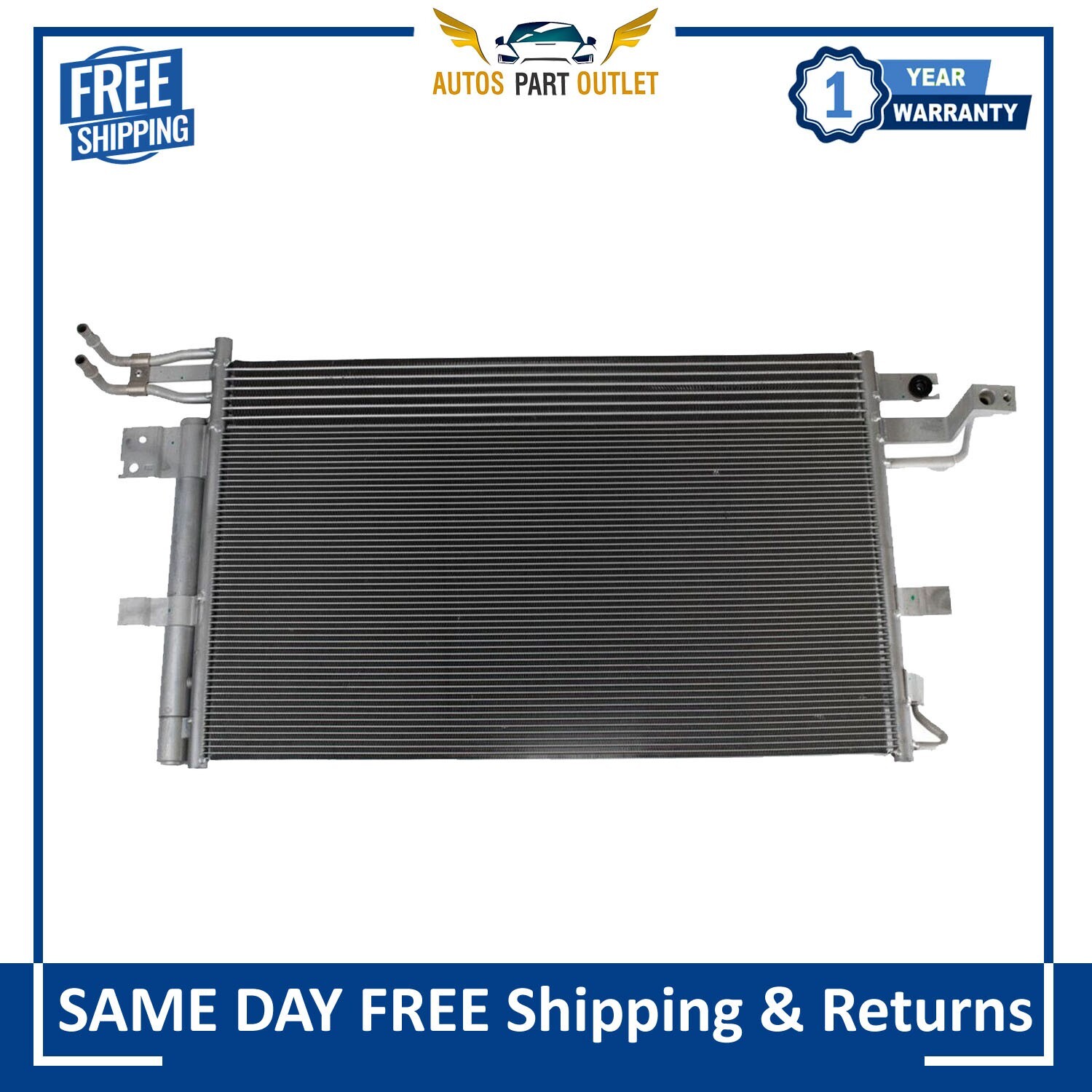 New A/C Condenser & Receiver Drier Assembly For 2013-2019 Ford Explorer ...