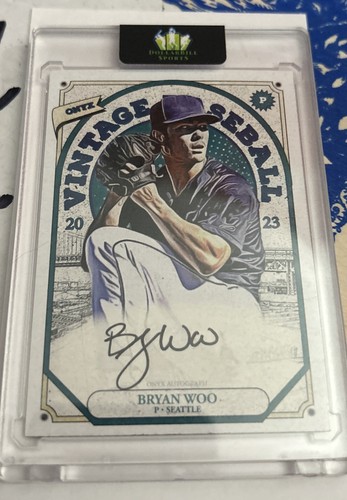 Bryan Woo Auto Vintage Baseball Mariners /5 | eBay